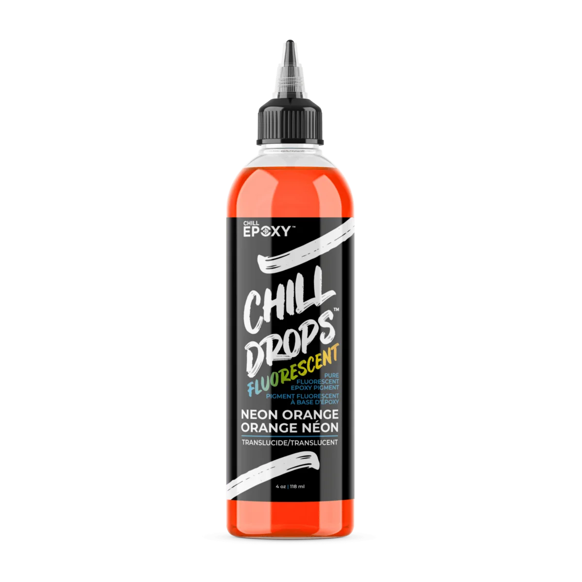 Fluorescent Orange Epoxy Resin Liquid Pigment | CHILL EPOXY