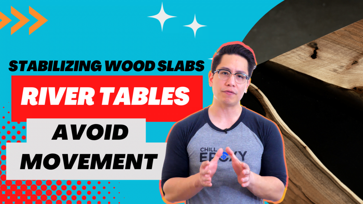 Stabilizing Wood Slabs for River Tables | CHILL EPOXY